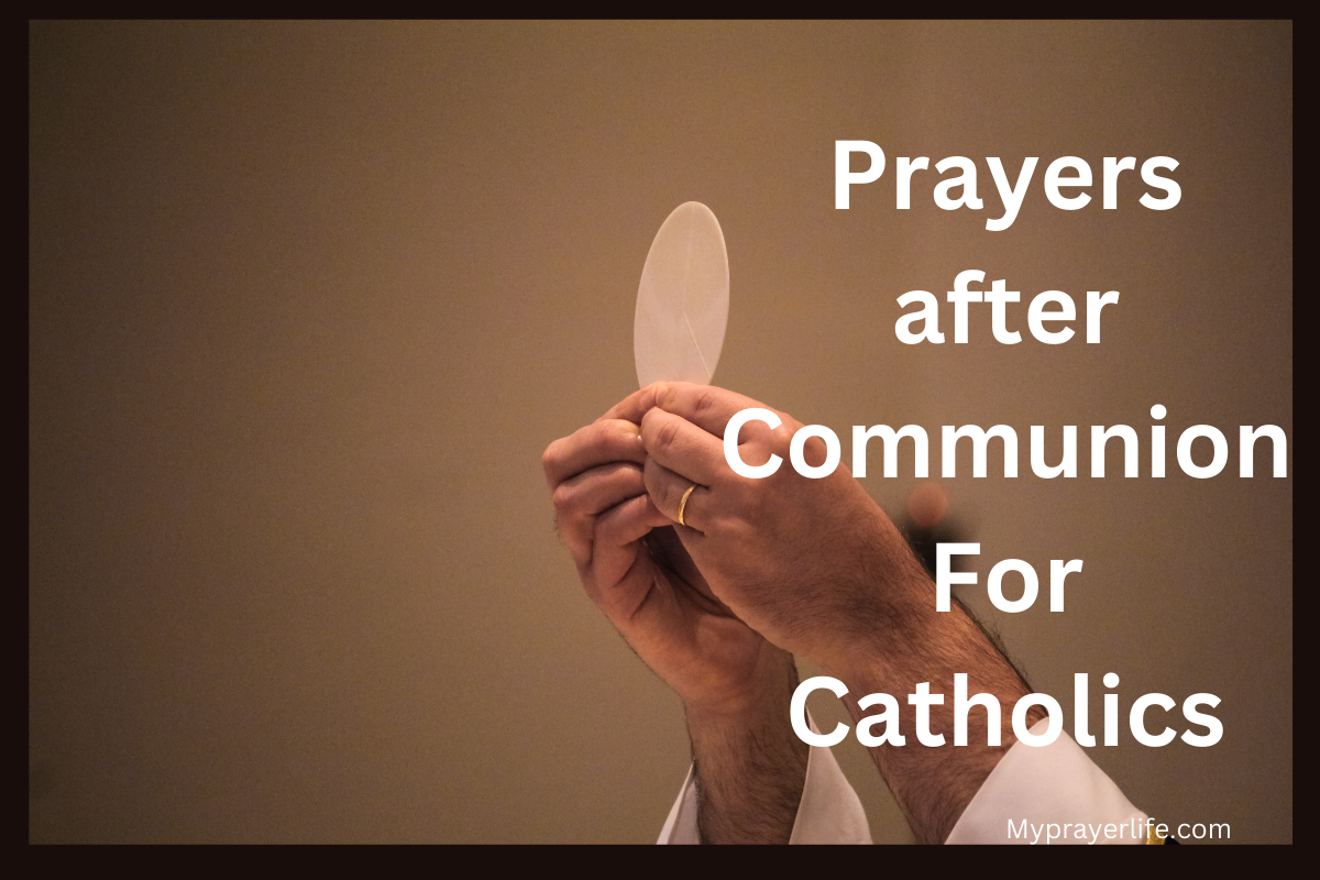 Prayers after Communion For Catholics - LoveFlocks