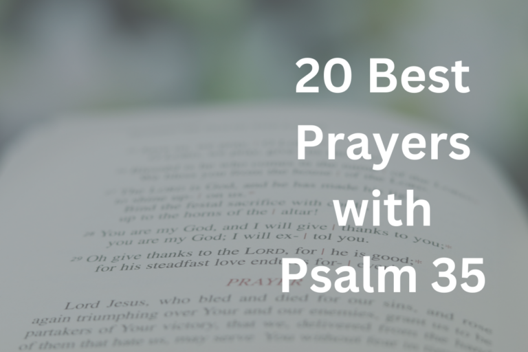 20 Best Prayers with Psalm 35 - LoveFlocks
