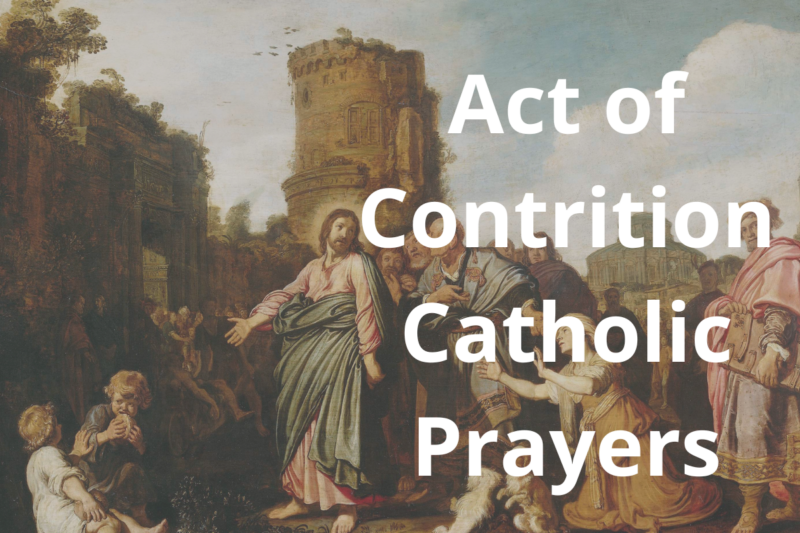 Act Of Contrition Catholic Prayers - LoveFlocks