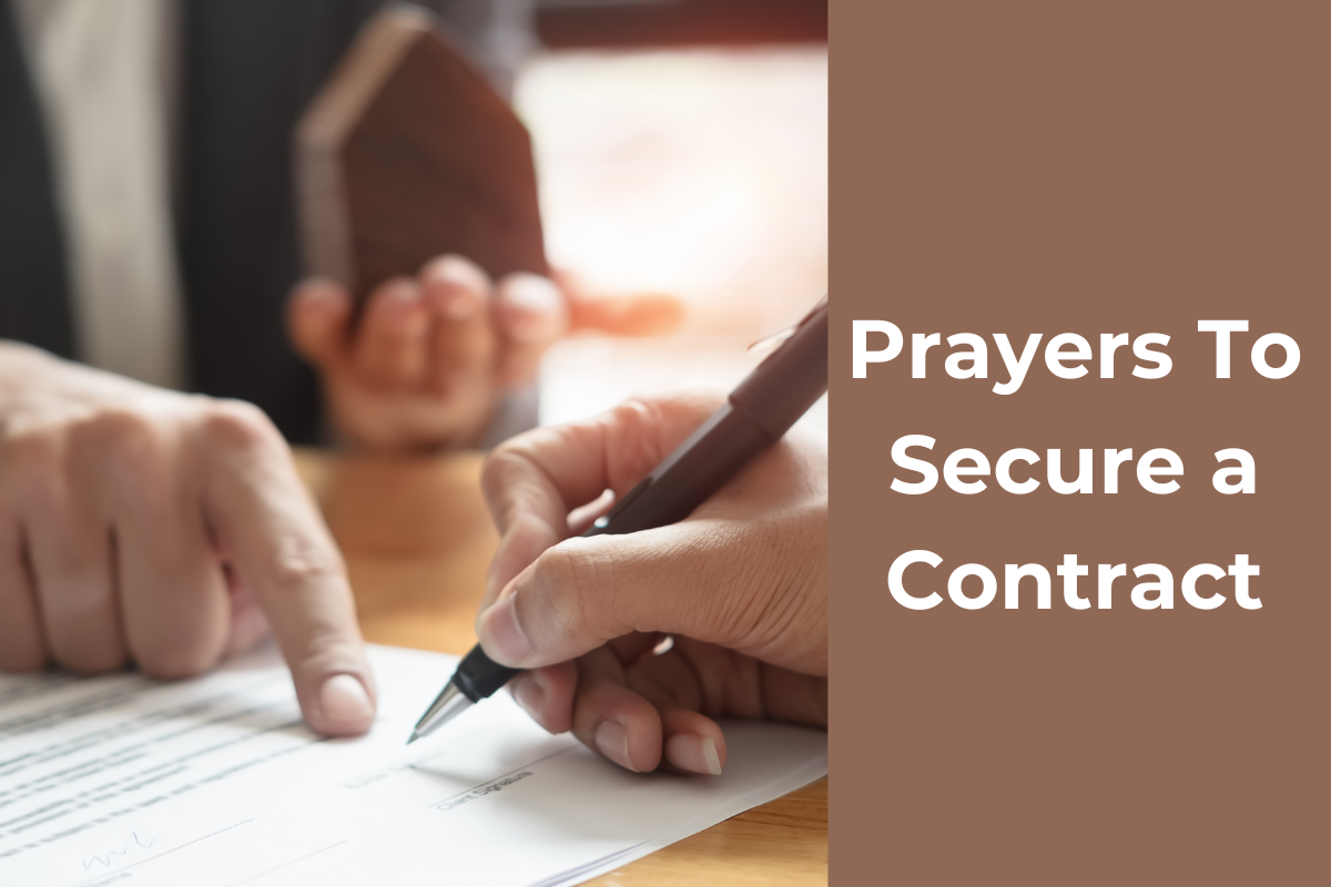 Prayers To Secure a Contract - LoveFlocks