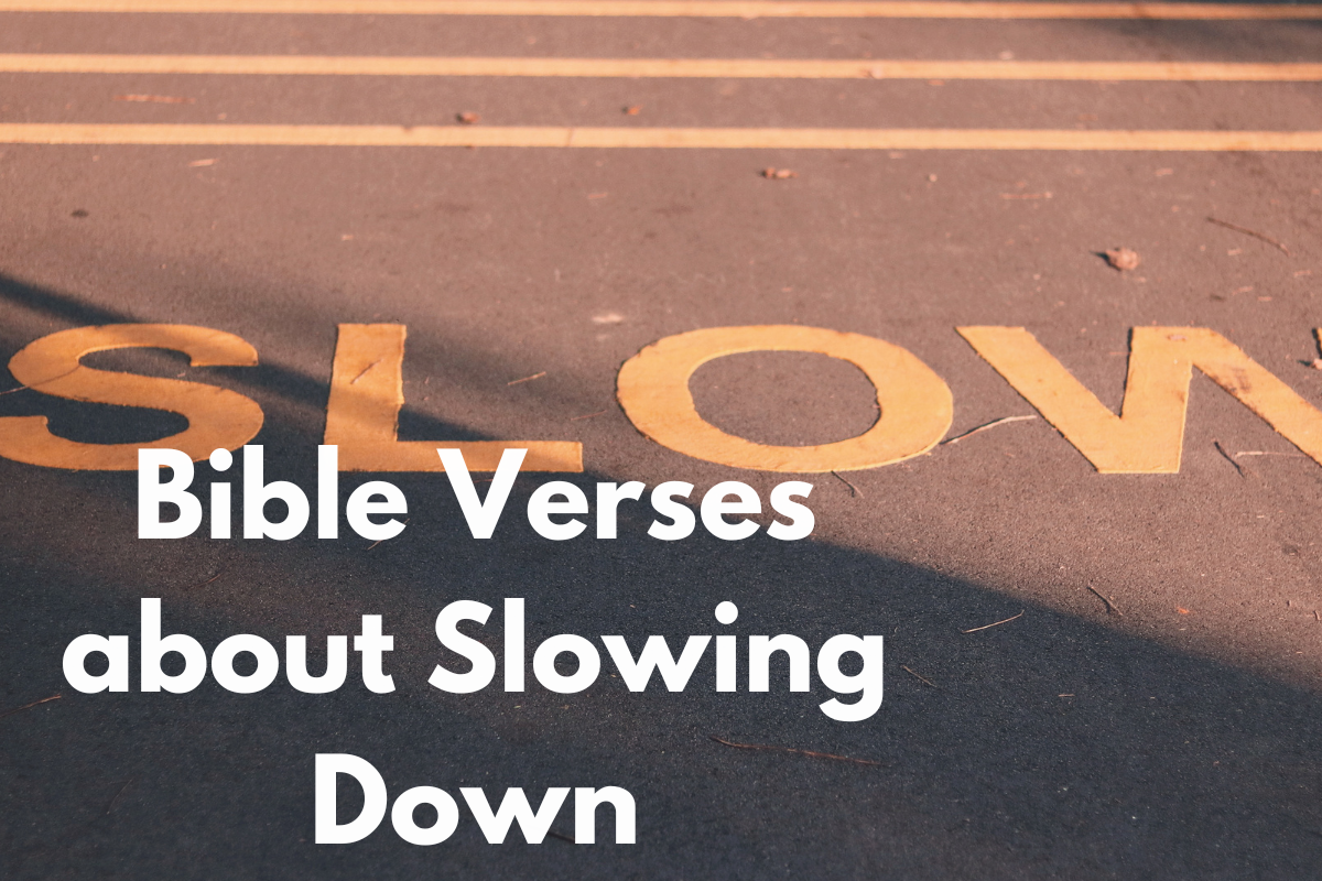 Bible Verses about Slowing Down - LoveFlocks