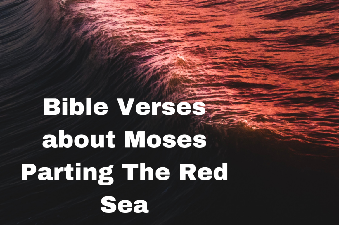 Bible Verses About Moses Parting The Red Sea - LoveFlocks