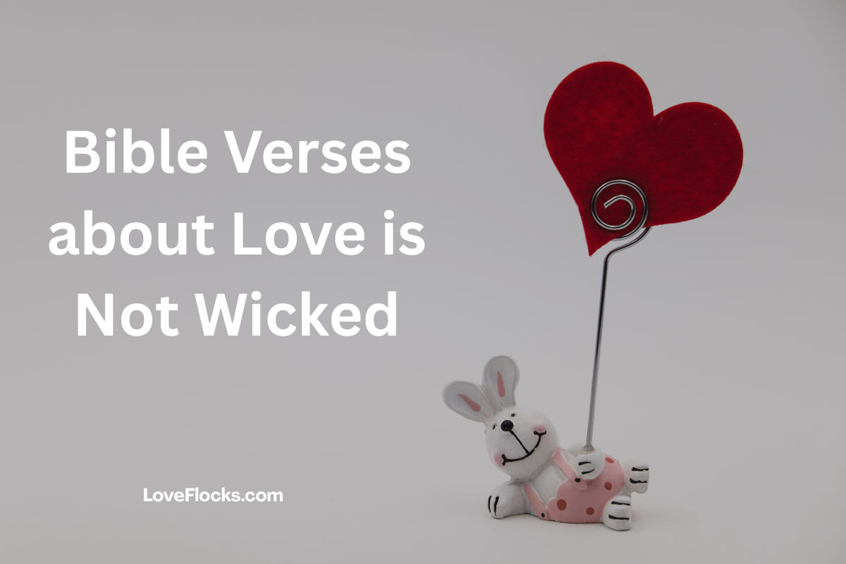 Bible Verses about Love is Not Wicked - LoveFlocks