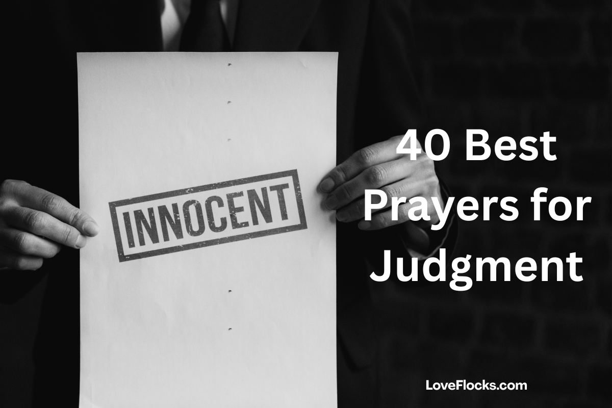 40 Best Prayers For Judgment - LoveFlocks