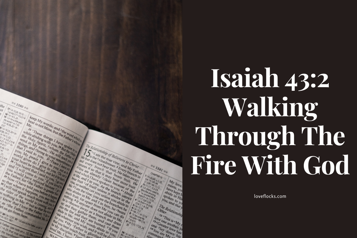 Isaiah 43:2 Walking Through The Fire With God - Guaranteed LoveFlocks