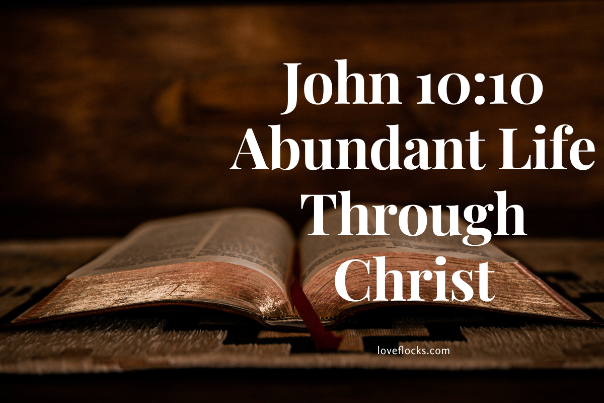 John 10:10 Abundant Life Through Christ - LoveFlocks
