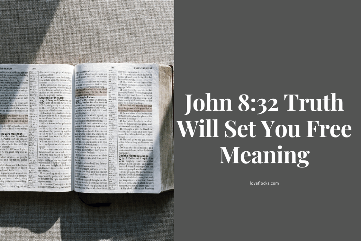 John 8:32 Truth Will Set You Free Meaning - LoveFlocks