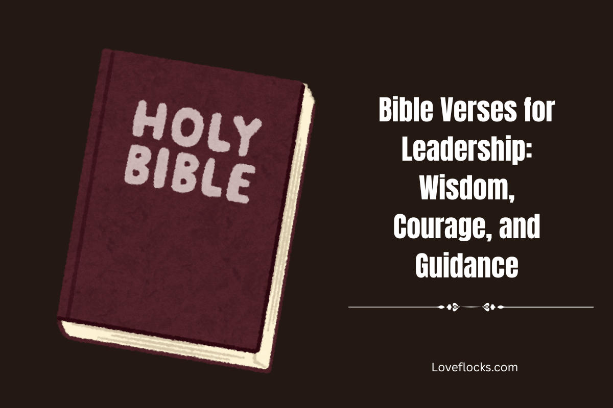 Bible Verses For Leadership: Wisdom, Courage, And Guidance - LoveFlocks