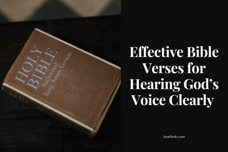 Effective Bible Verses For Hearing God’s Voice Clearly