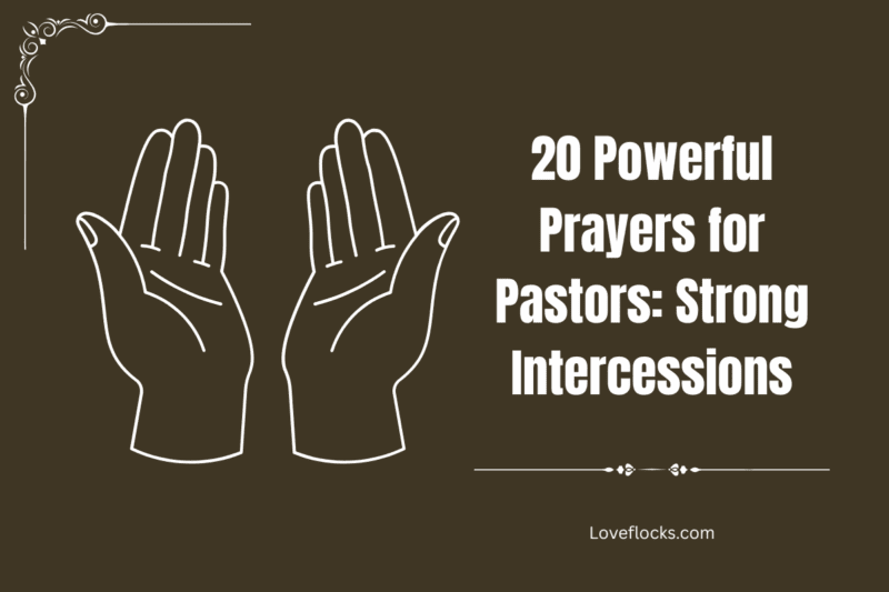 20 Powerful Prayers For Pastors: Strong Intercessions
